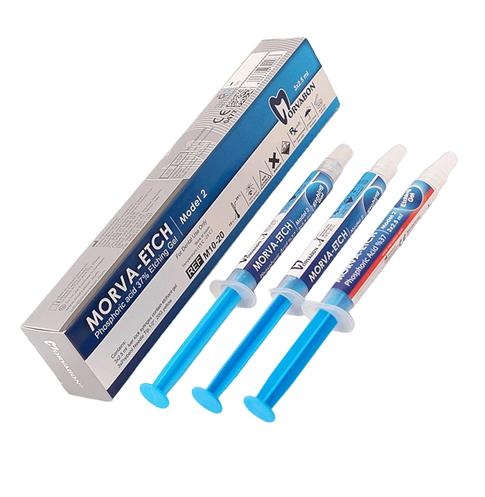 ژل اسید اچ (37درصد) دندانپزشکی مروابن مدل MORVA-ETCH (3 سرنگ 2.5 میلی لیتری) - توکاطب